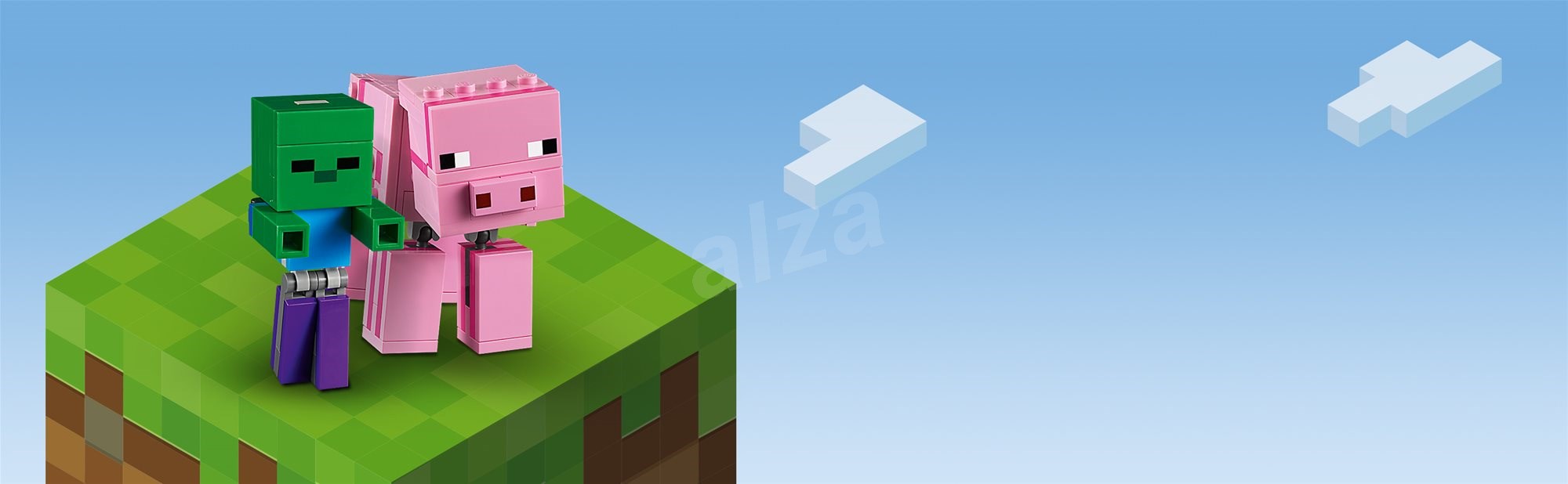 LEGO Minecraft 21157 BigFig Schwein mit Zombiebaby Figuren-Set - LEGO ...