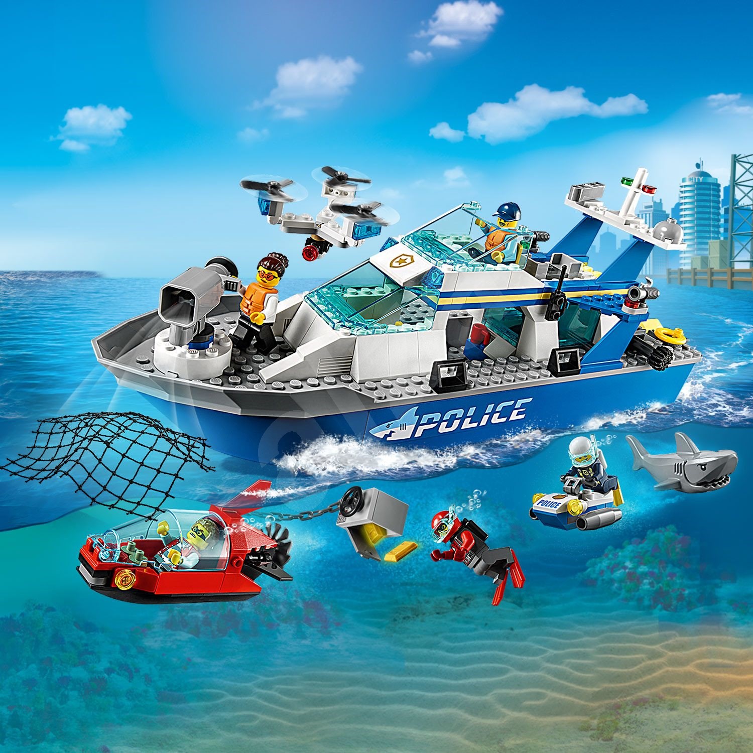 LEGO® City 60277 Polizeiboot - LEGO-Bausatz | Alza.at