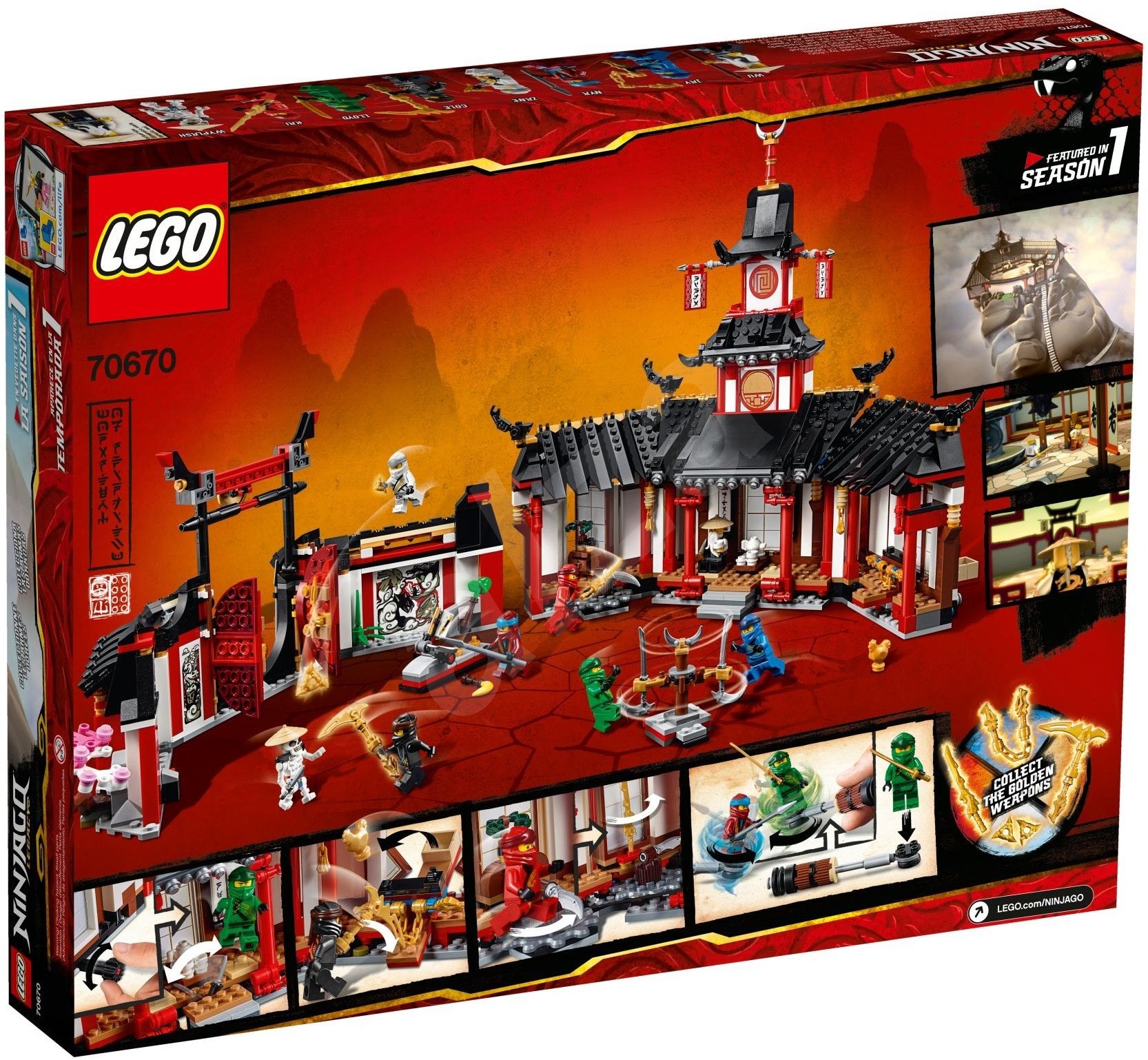 LEGO Ninjago 70670 Kloster des Spinjitzu - LEGO-Bausatz | Alza.at
