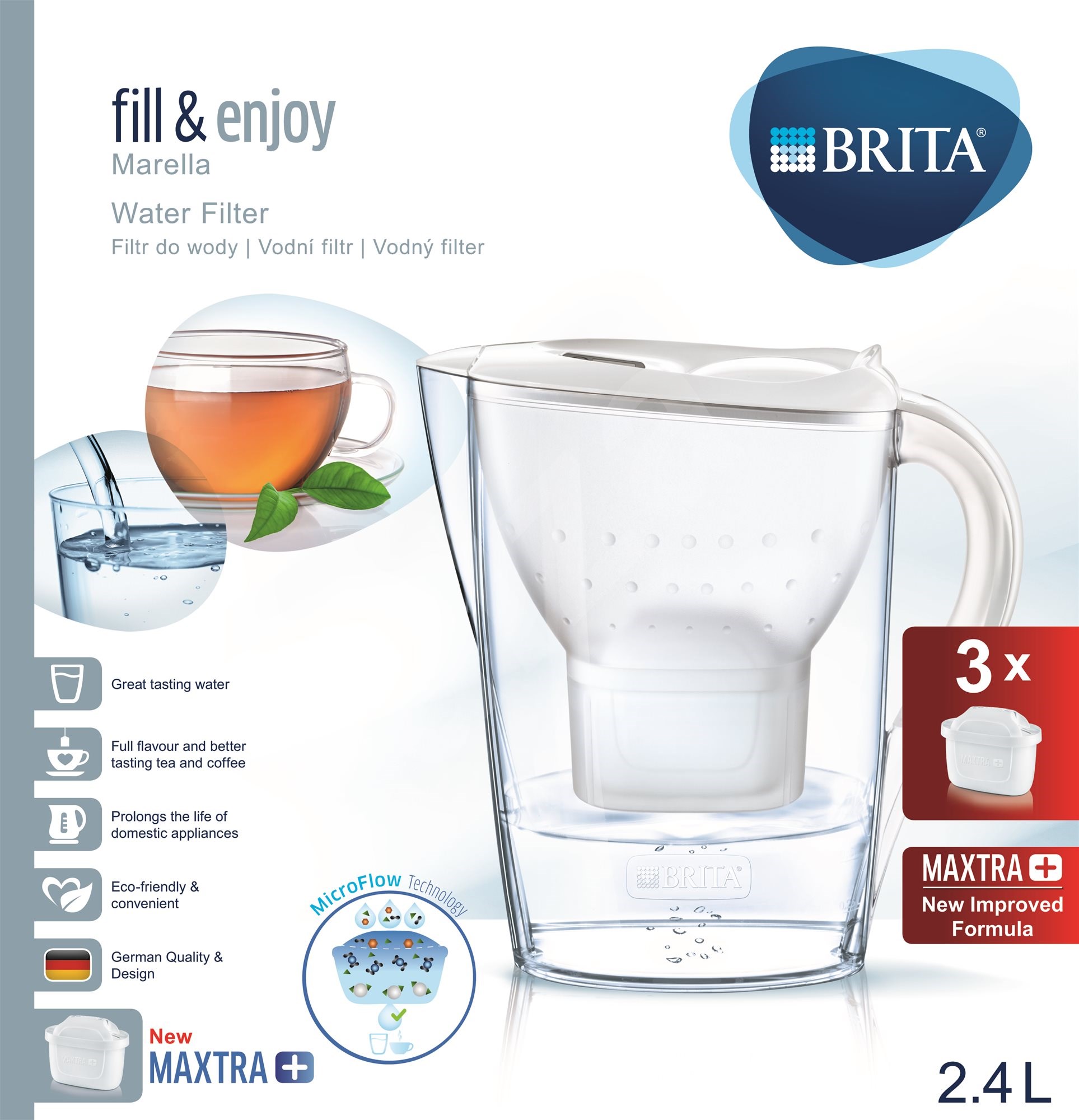Brita Marella Cool Memo weiß inklusive 3 x Maxtra+ - Filterkanne | Alza.at