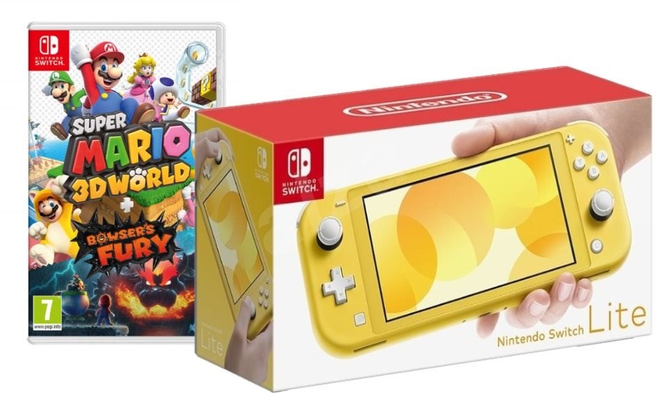 Nintendo Switch Lite - Yellow + Super Mario 3D World - Spielkonsole ...