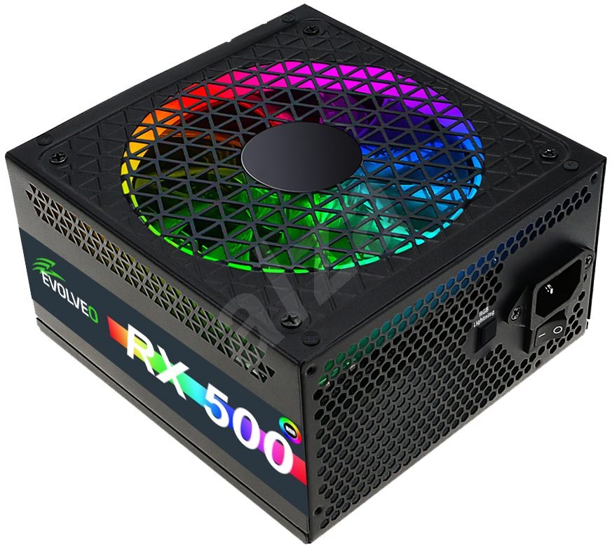 EVOLVEO RX 500 RGB LED 80Plus 500W - PC-Netzteil | Alza.at